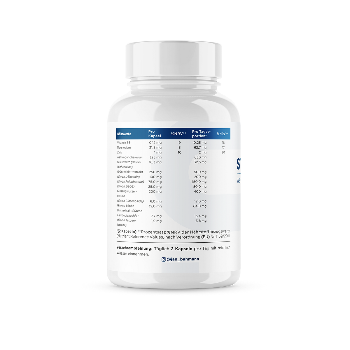 STRESSFREI - Ashwa - Ginkgo - Ginseng – Bahm!Shop